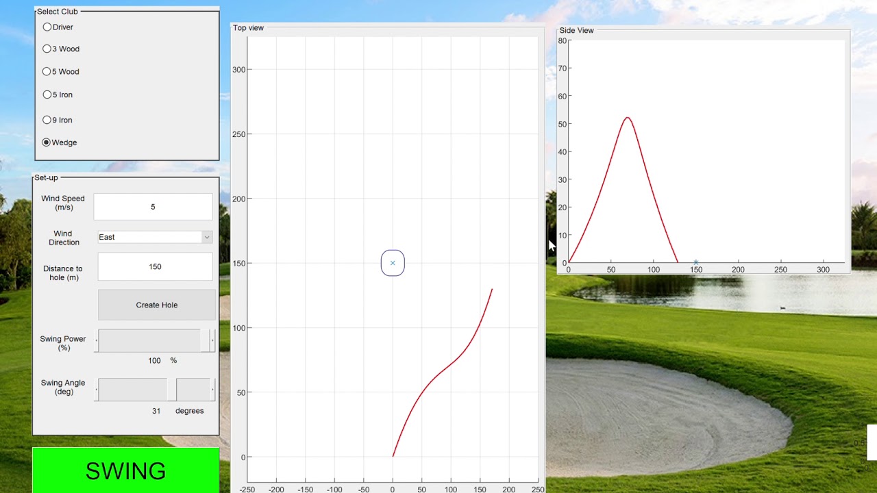 Golf GUI made in MATLAB video - Chad S - YouTube