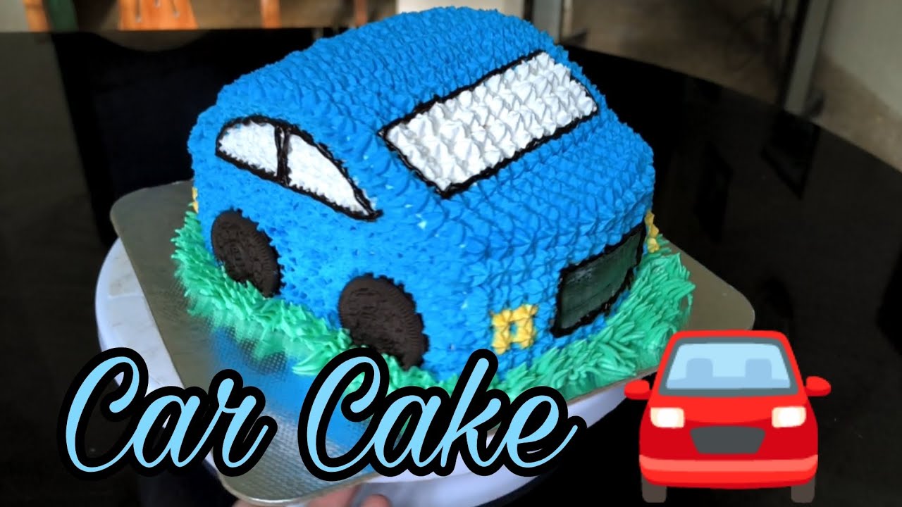 Easy Car Shaped Cake from Circle Cake!! - YouTube