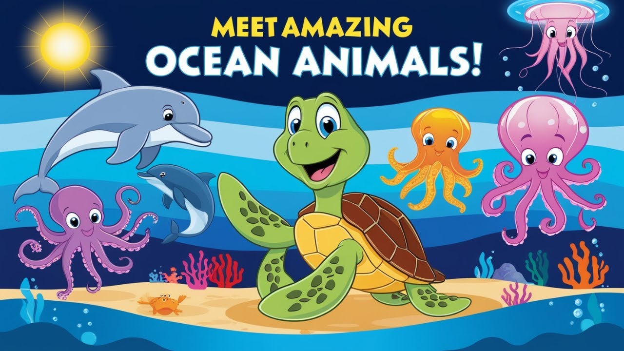 "Explore Amazing Ocean Animals! Fun Facts & Adventure for Kids" - YouTube