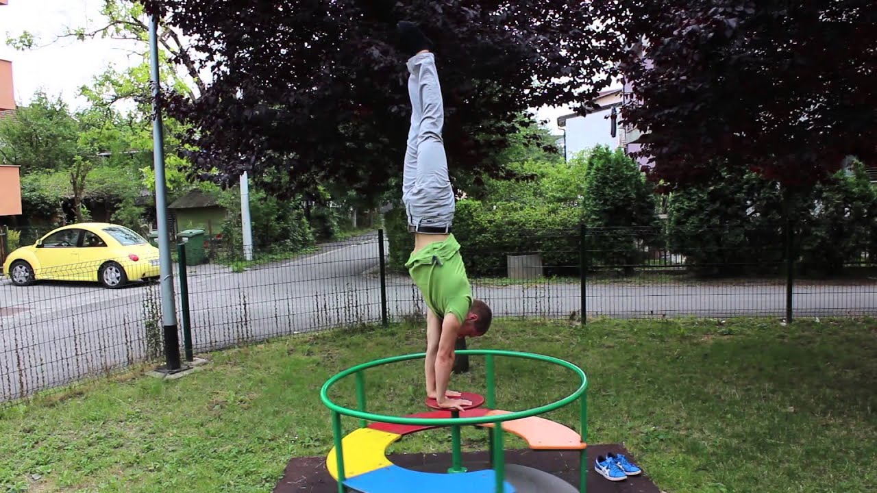 Spinning handstand challenge - YouTube