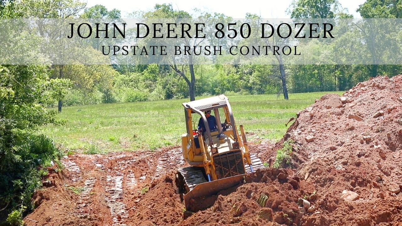 John Deere 850 Dozer Pushing Dirt - Heavy Equipment - YouTube