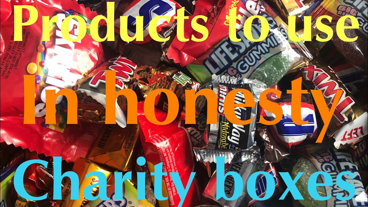 THE PRODUCTS U SHOULD USE IN YOUR HONESTY CHARITY BOXES - YouTube