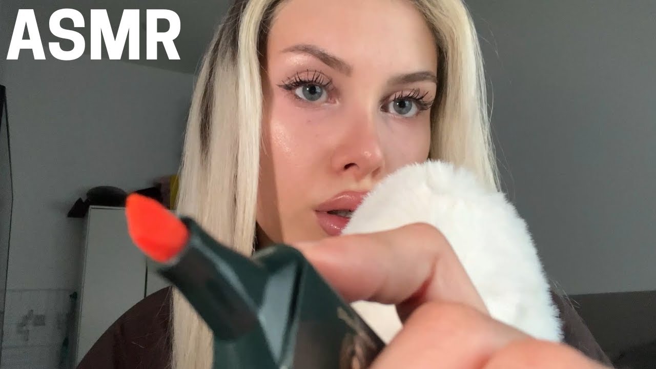 ASMR - inaudible whisper & visual triggers *no talking* - YouTube