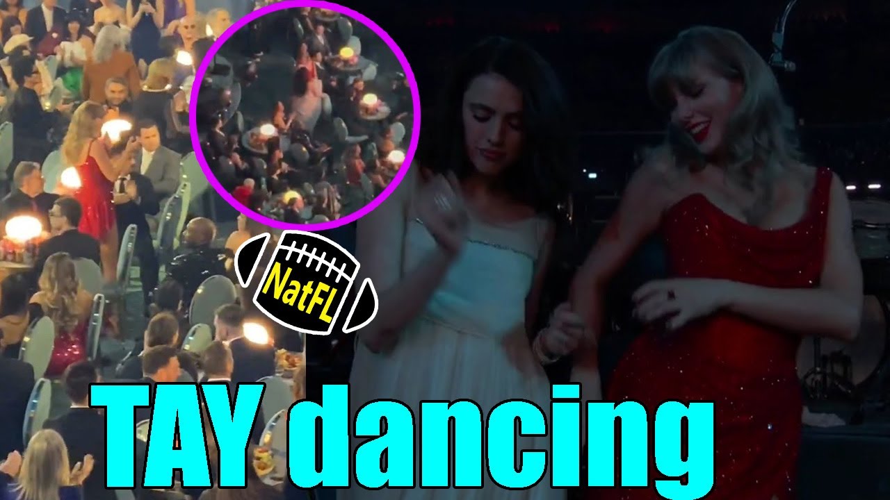 Taylor Swift & Margaret Qualley dancing to “Birds of a Feather ...