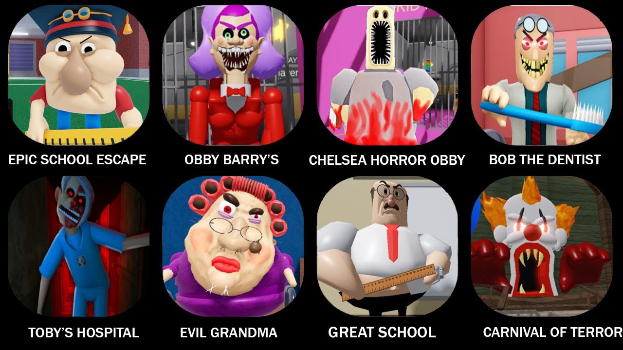 EPIC SCHOOL ESCAPE CHELSEA HORROR OBBY BOB THE DENTIST TOBY’S HOSPITAL ...