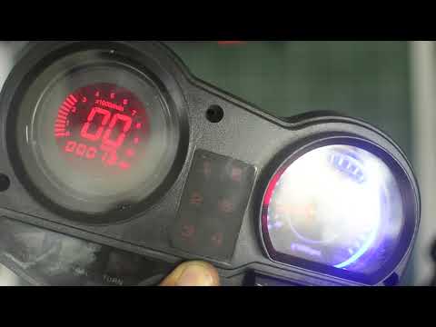 TXR150 RGV150 RGR150 convert meter digital LED KOSO - YouTube