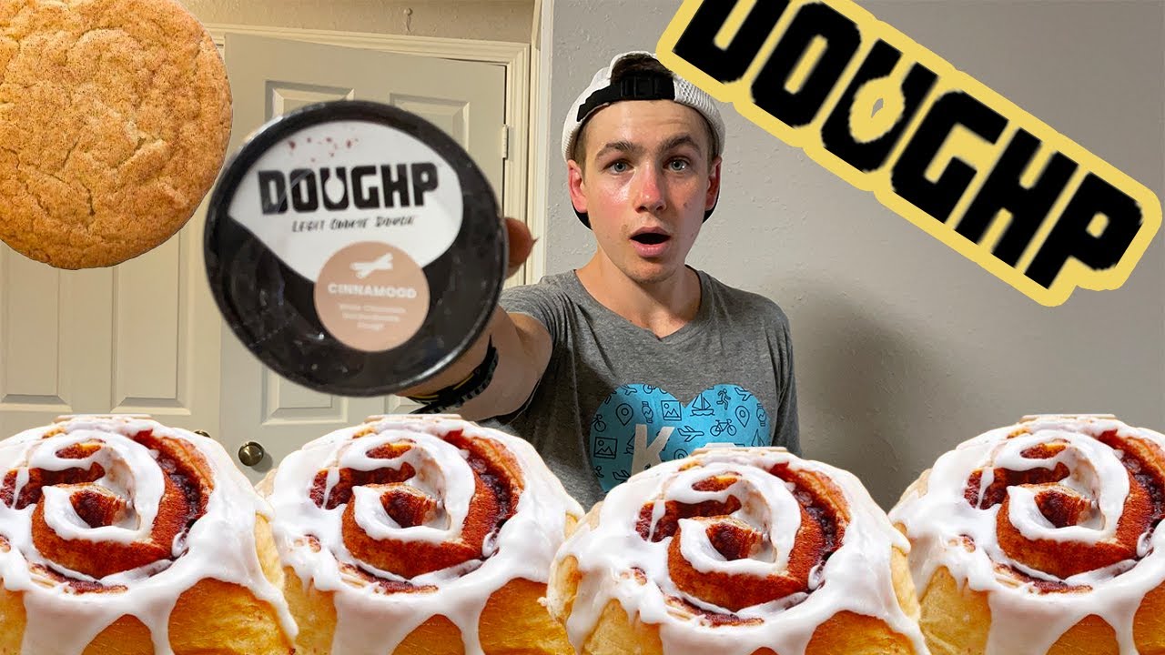 DOUGHP COOKIE DOUGH REVIEW! Cinnamood! - YouTube