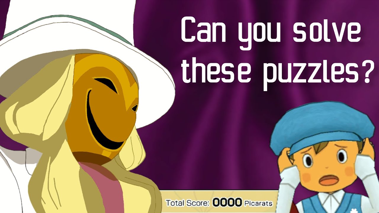 Professor Layton Interactive Puzzles | The Miracle Mask - YouTube