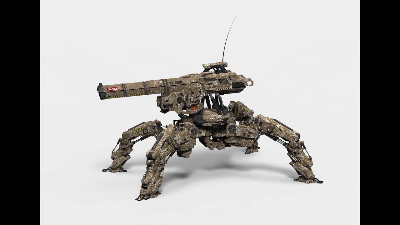 Automated Weapons Platform Cannon -Solidworks 2010 - YouTube