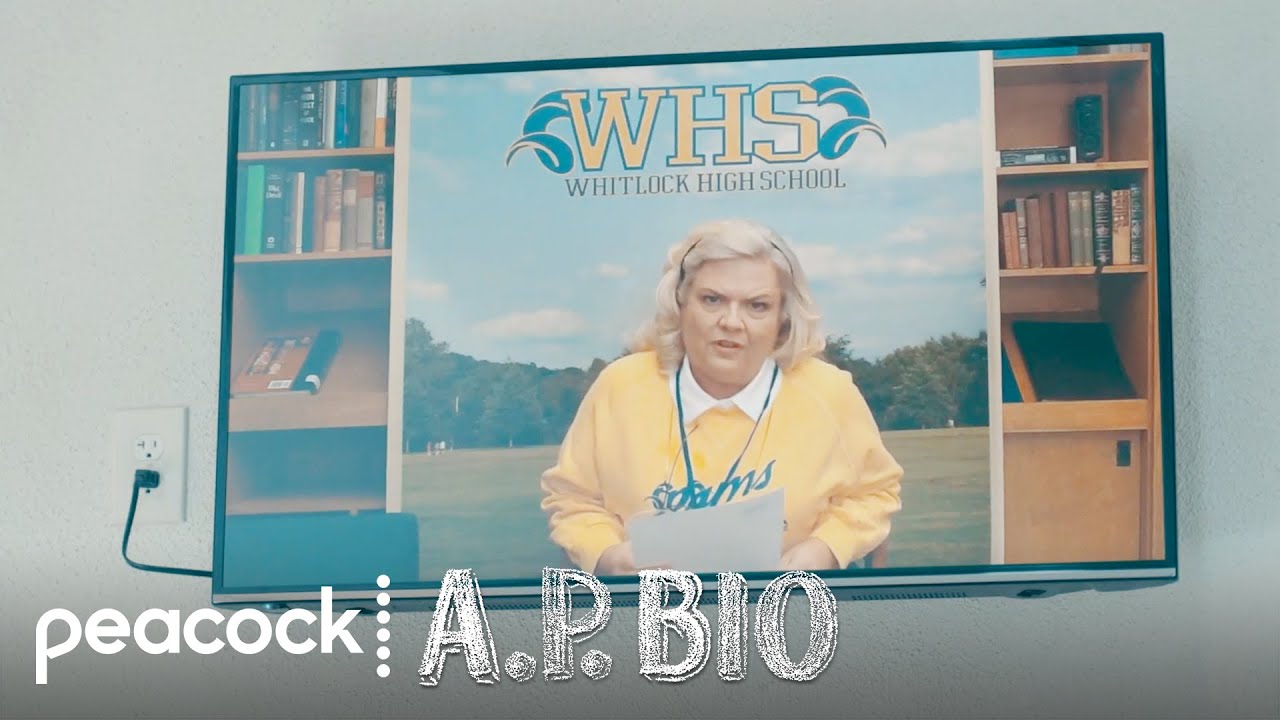 Helen Takes Over The Morning Announcements | A.P. Bio - YouTube