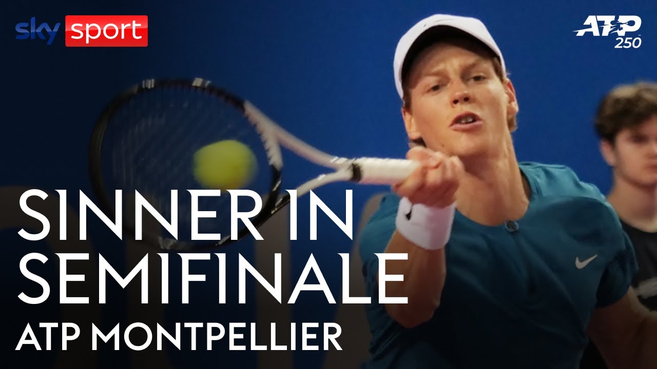 Montpellier, Sinner in semifinale: Sonego ko in 2 set - YouTube