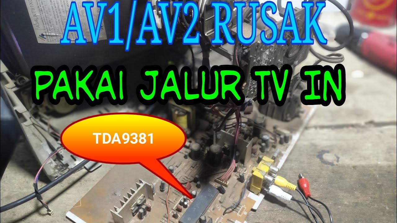 Tv panasonik AV rusak #tda9381 - YouTube