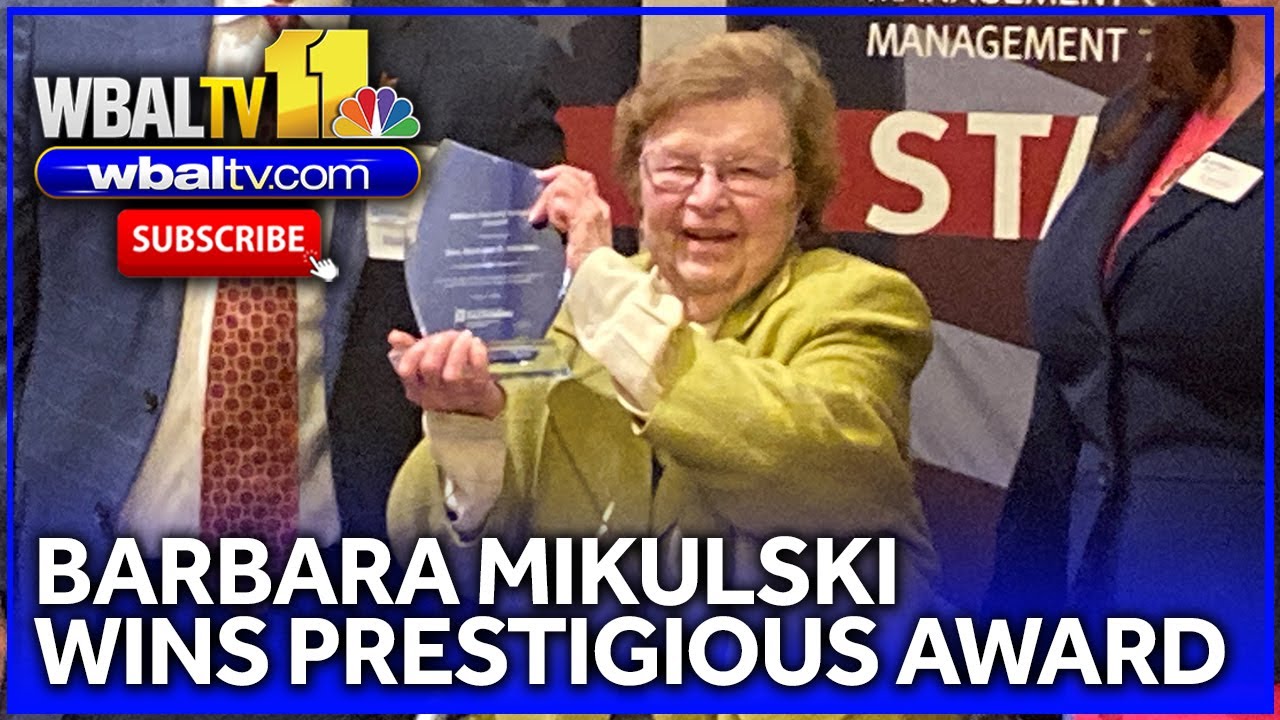 Former Sen. Barbara Mikulski wins prestigious award - YouTube