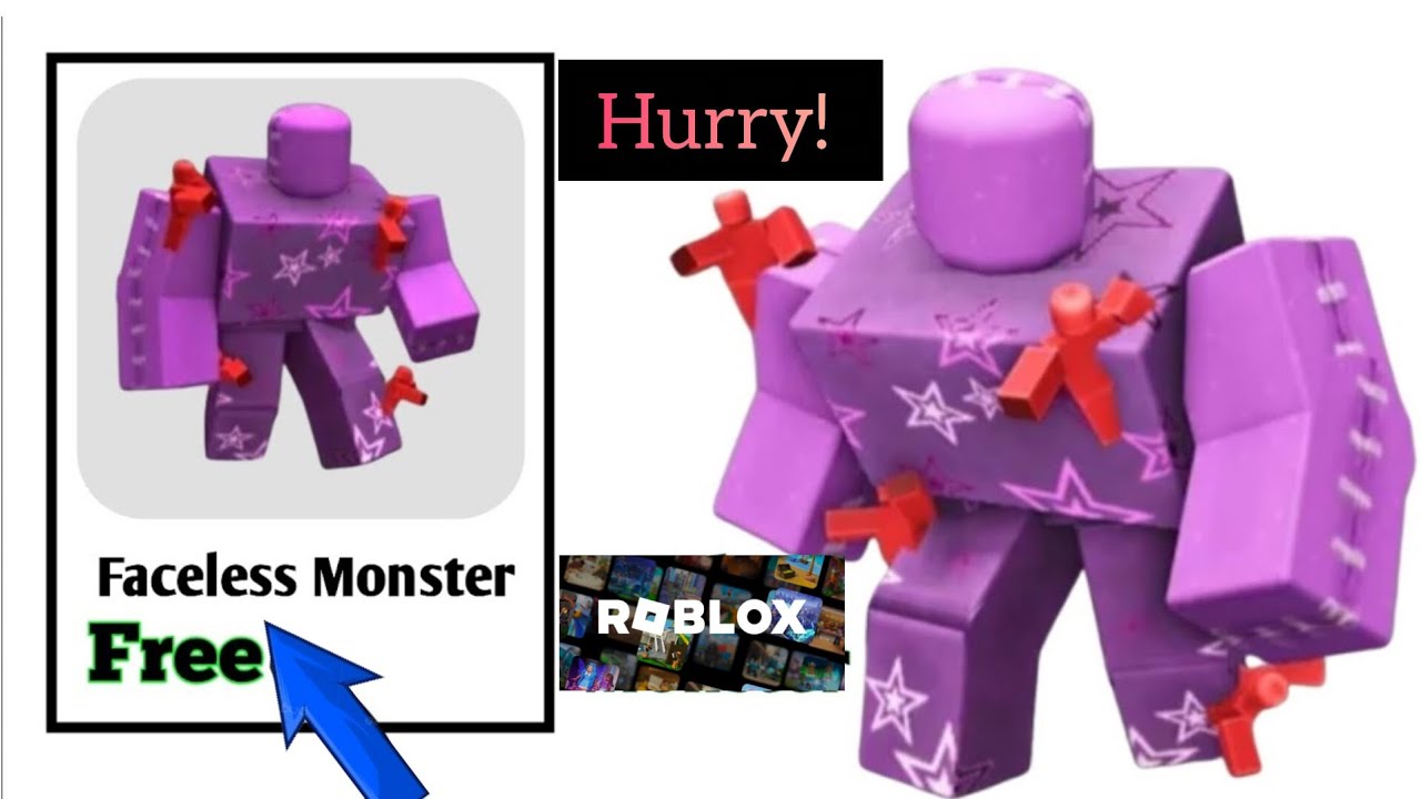 Hurry! How To Get Free Faceless Monster On Roblox - YouTube