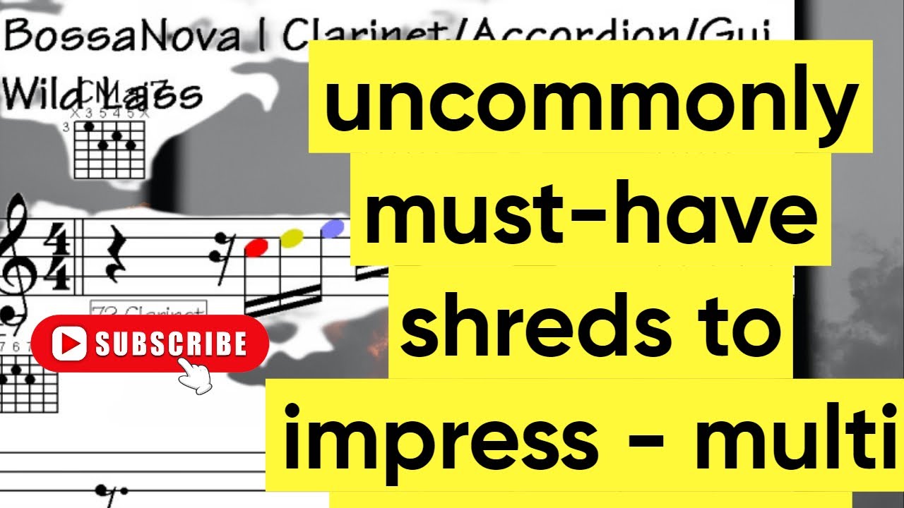 🟣Rubato Bossa Nova: Beautiful Clarinet, Guitar, and Accordion Runs ...