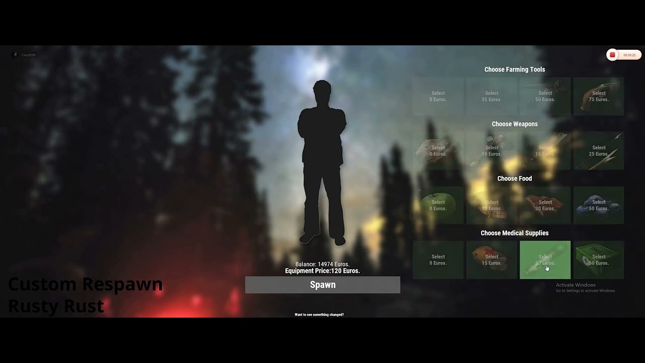 Custom Respawn Plugin Rusty Rust Server - YouTube