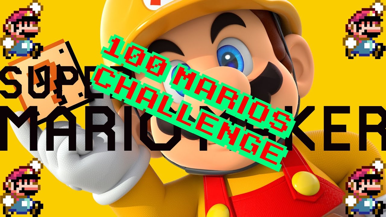 100 MARIOS CHALLENGE ? MODO DIFICIL | SUPER MARIO MAKER - YouTube