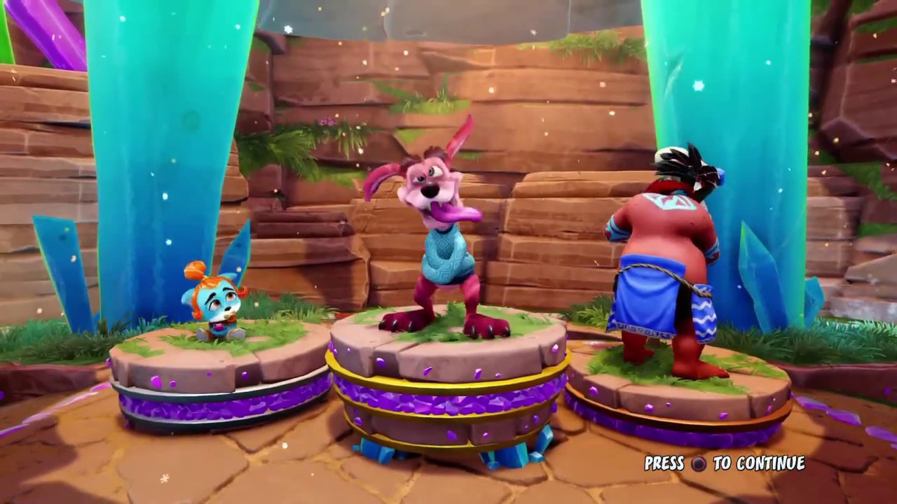 CTR Nitro Fueled - Aku Cup as Pink Ripper Roo (Hard Mode) (PS4) - YouTube