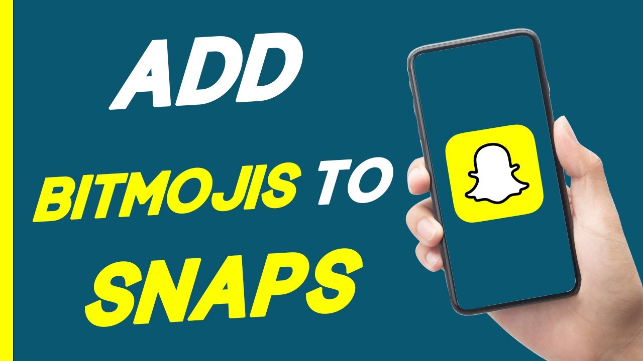 How To Add Bitmojis To Snaps On Snapchat - YouTube