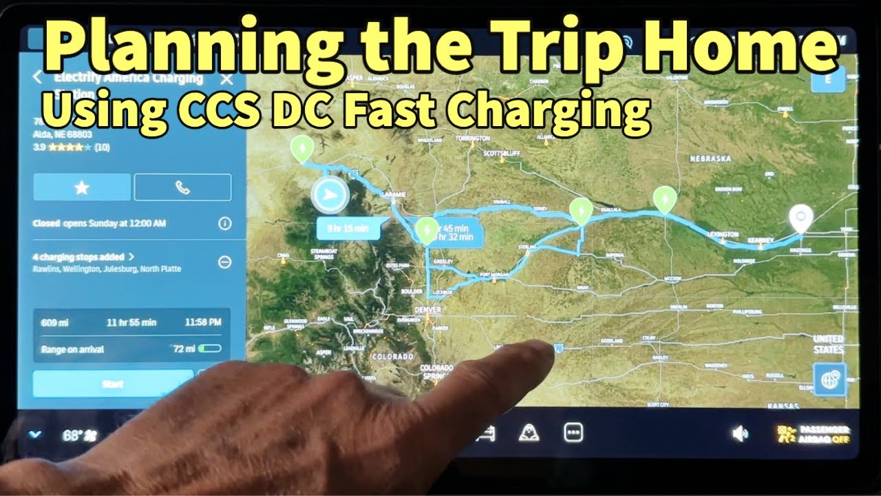 Planning the Trip Home using CCS DC Fast Charging - YouTube