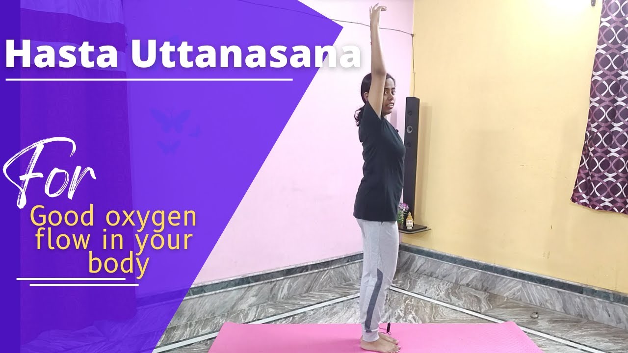 How To Do HASTA UTTANASANA YOGA | Standing Backbend Pose | Stretching ...