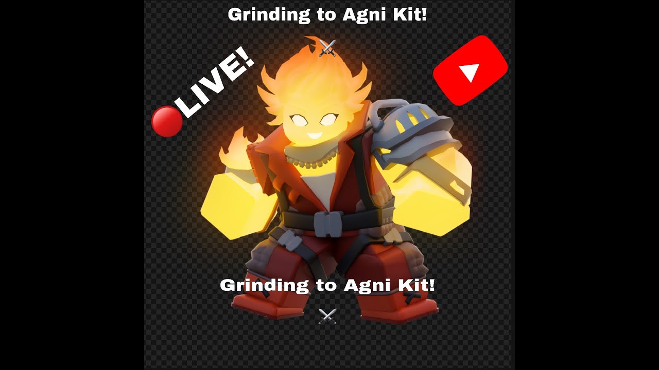 Grinding to Agni kit in Roblox Bedwars! | 🔴LIVE - YouTube