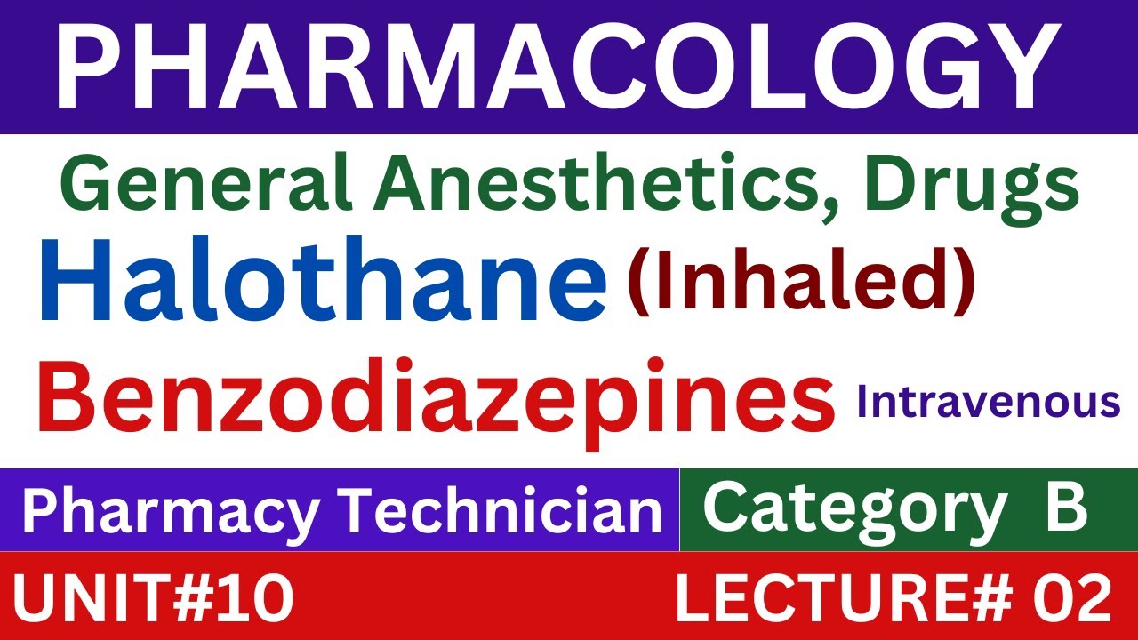 Halothane Anesthesia Pharmacology | Pharmacy Technician - YouTube