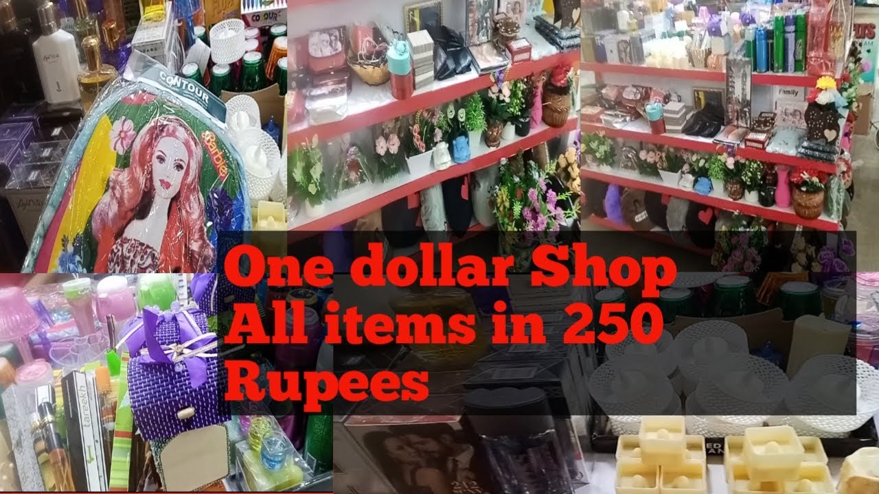 One dollar Shop / All items in 250 Rupees - YouTube