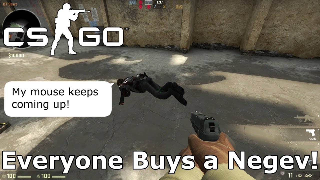 Angry Gamer Rages, Everyone Buys a Negev - CSGO Funny Moments - YouTube