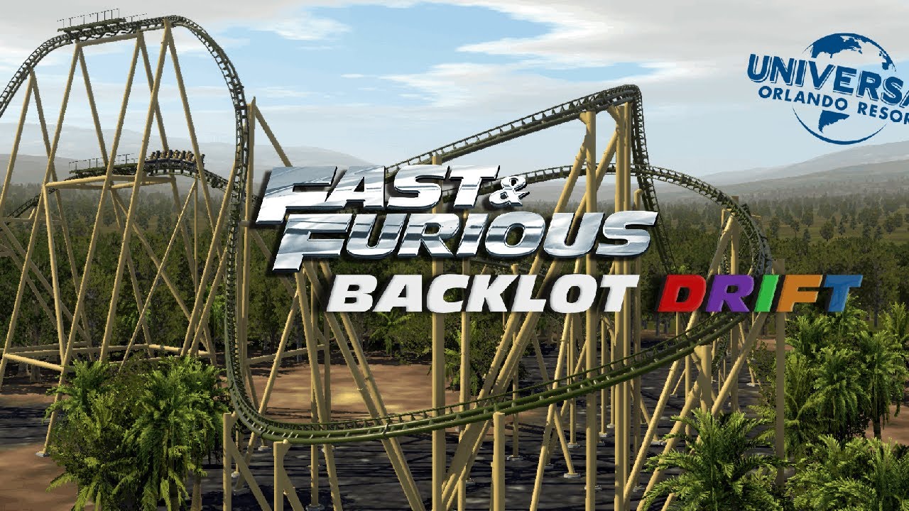 Fast and Furious Backdrop Drift Coaster | Hollywood Rip Ride Rockit ...