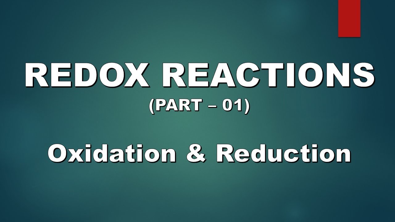 Redox Reactions(Part - 1) - YouTube