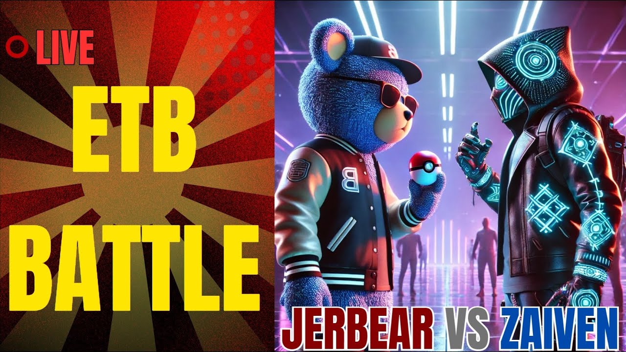 LIVE ETB Battle! JerBear TCG VS ZAIVEN #pokemontcg #pokemon #fyp # ...