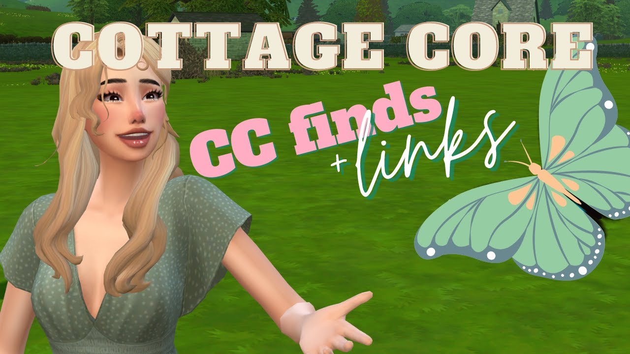 The Sims 4: Cottage Core CAS CC + links! - YouTube