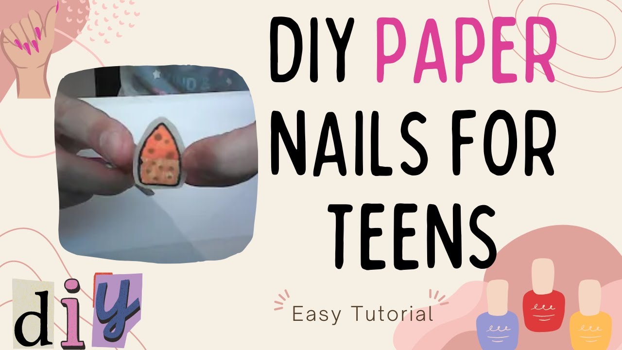 HOW TO MAKE PAPER NAILS AT HOME! - YouTube