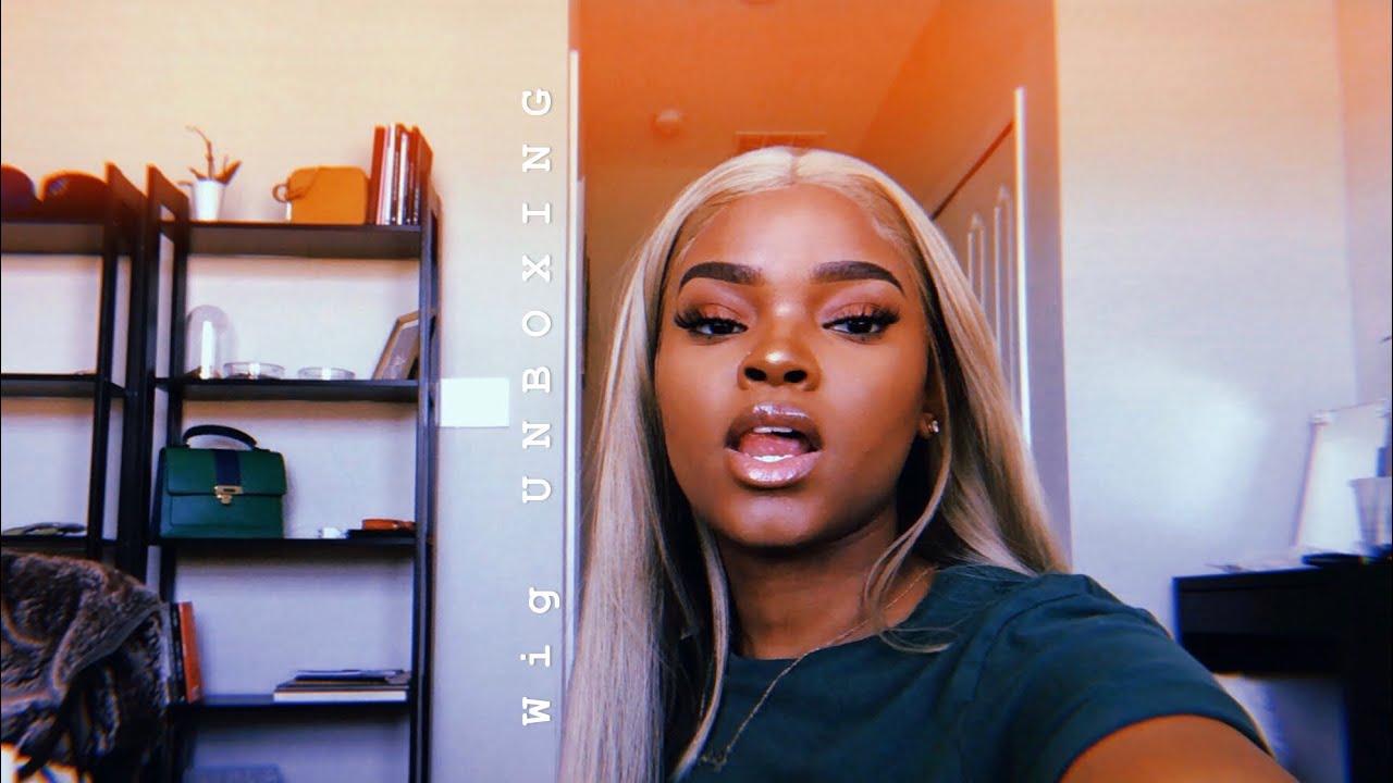 UNBOXING $37 Alice Blonde LACE FRONT WIG - YouTube