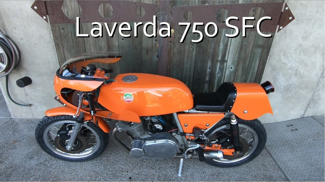 Vintage Italian Motorcycle Startup : Laverda 750 SFC : Sweet sounding ...