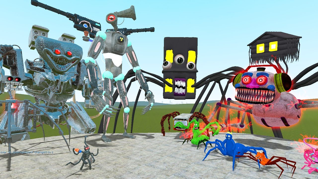 SPIDER MOSNTER VS MECHA! | In Garry's Mod - YouTube