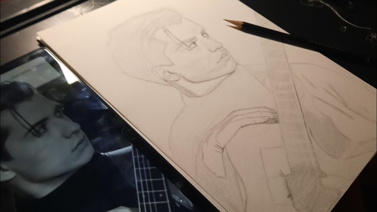 how to draw marcin by pencil.realistic sketch of marcin music part 1 ...