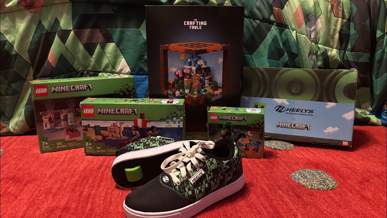 Minecraft legos Christmas challenge *Minecraft Heelys too* - YouTube