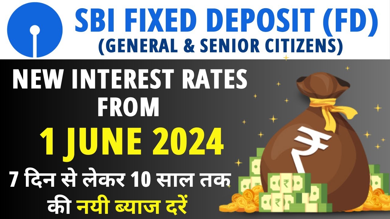 SBI Fixed deposit (FD) new interest rates 2024 | Best Bank FD interest ...