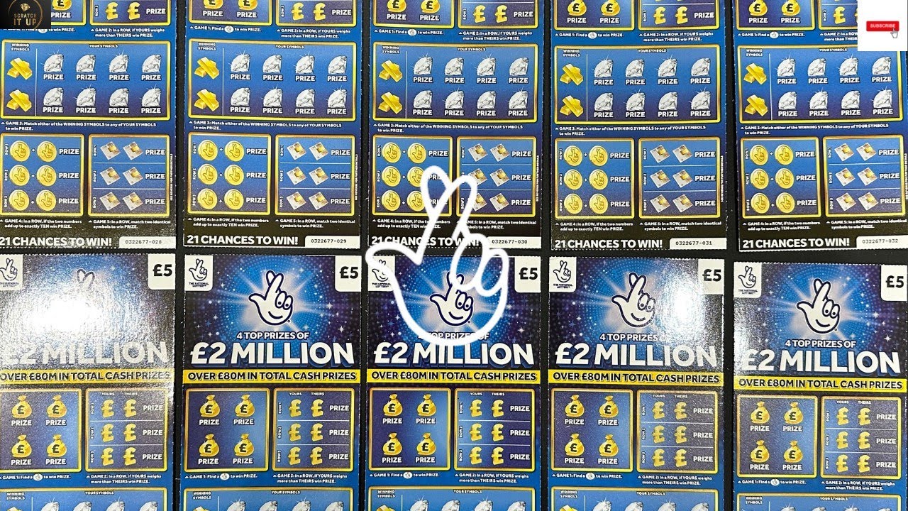 10 ' £2,000,000 BLUE ' SCRATCHCARD VIDEO 💎 National Lottery Winners ...