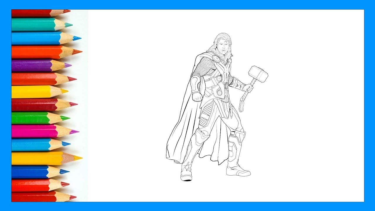 MARVEL THOR BOYAMA | HOW TO PAİNT THOR - YouTube