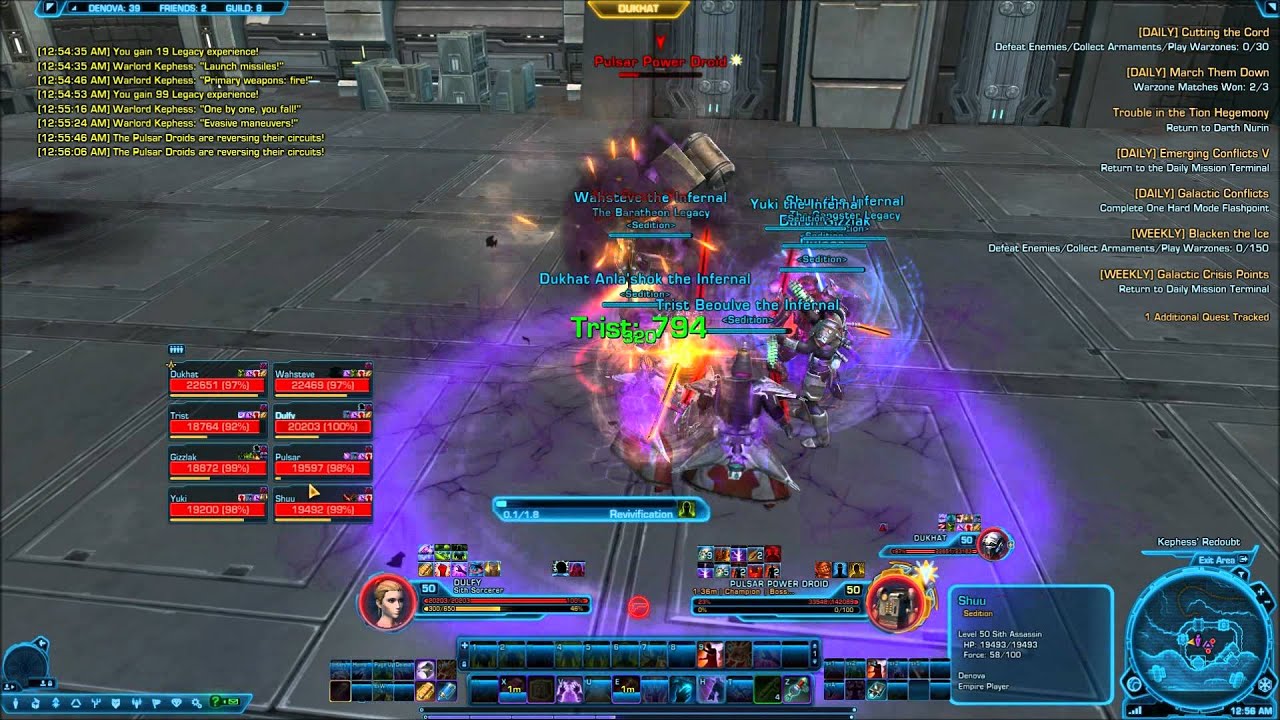 SWTOR-Explosive Conflict 8m storymode -Warlord Kephess - YouTube