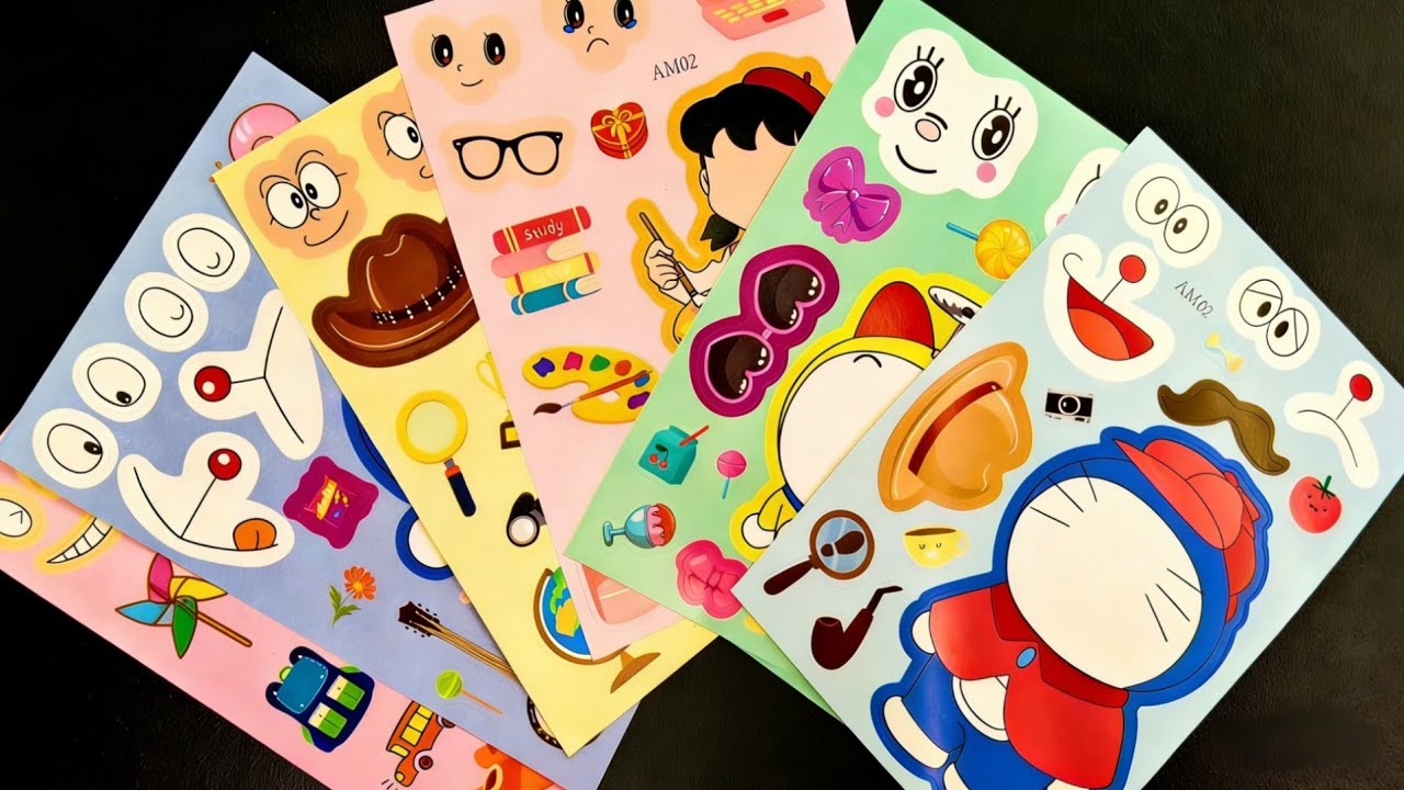 [Paper DIY] Doraemon Sticker Book: Doraemon, Gian, Nobita & Shizuka ...