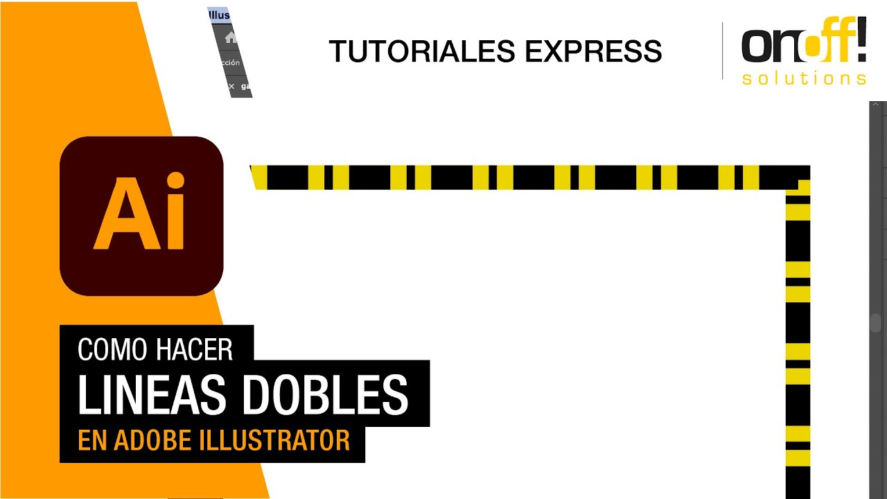 Cómo hacer una línea doble en Adobe Illustrator - YouTube