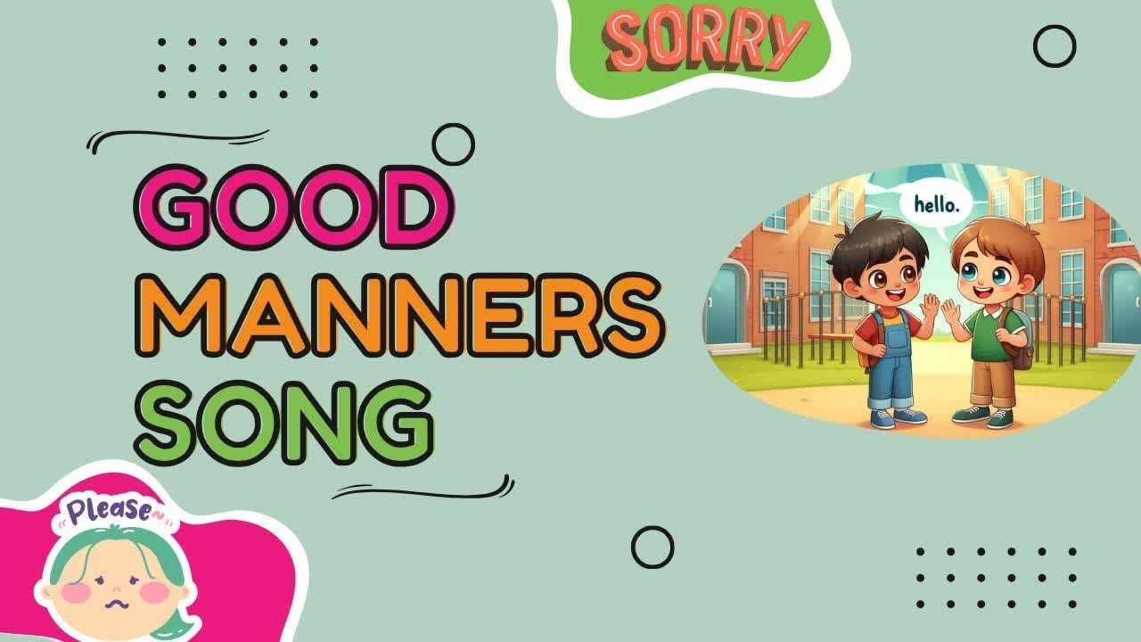 NEW! learn Good Manners in Just 5 Minutes a Day | baby songs | good ...