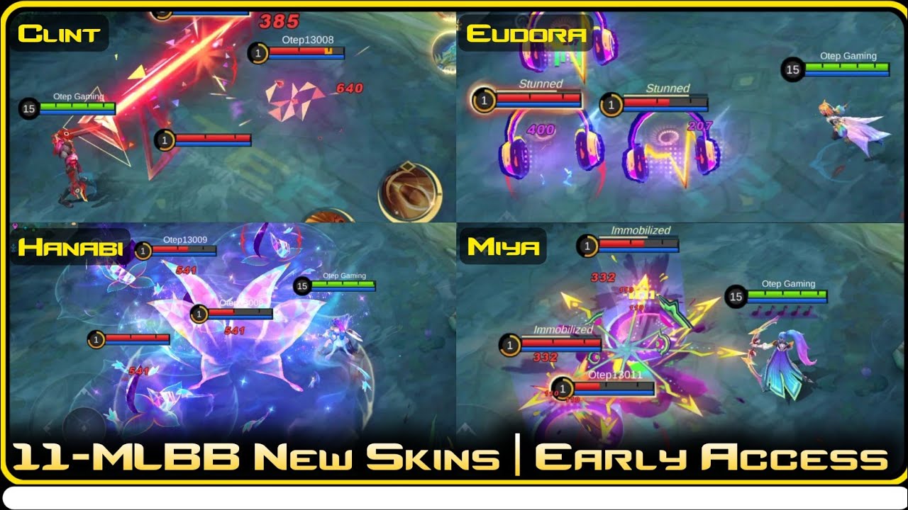 MLBB 11-New Skins Early Acess Gameplay | Advanced Server - YouTube