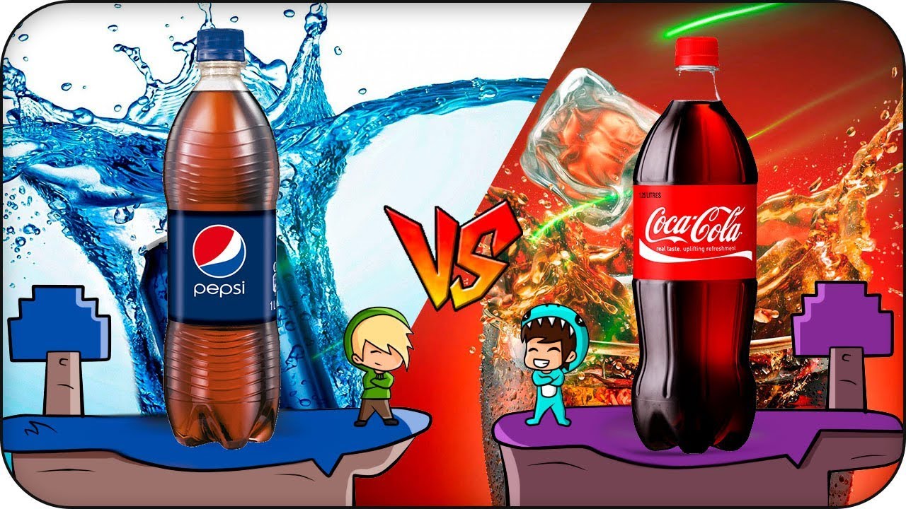 ISLA de COCA COLA VS ISLA de PEPSI 😮🌴 MINECRAFT BEBE MILO y VITA ...
