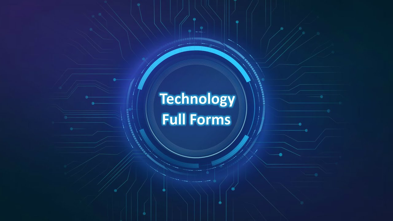 Technology Full Forms with Voice - YouTube