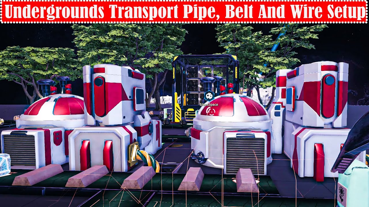 Astro Colony Undergrounds Transport Pipe, Belt And Wire Setup - YouTube